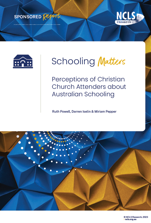 Schooling Matters - Perceptions of Christian Church Attenders about Au ...