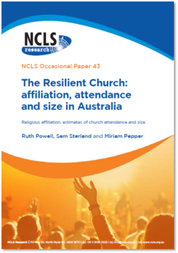 The Resilient Church: affiliation, attendance and size in Australia ...